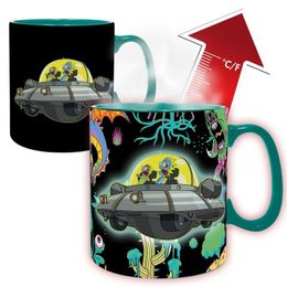 Rick and Morty Space Ship - Tasse mit Thermoeffekt Becher multicolor ABYMUG660