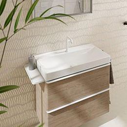Hansgrohe Xelu Q Waschtisch 61020450 800x480 mm, mit Hahnloch, ohne Überlauf, SmartClean, weiß