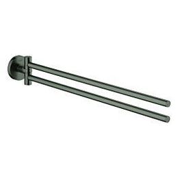Grohe Essentials Handtuchhalter 40371AL1 2-armig, schwenkbar, 43,9cm, hard graphite gebürstet