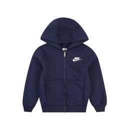 Nike Sportswear Sweatjacke 'CLUB FLEECE' Jungen Gr&ouml;&szlig;e 98 navy / wei&szlig;