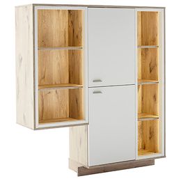 Highboard MCA furniture "SANTERNO", weiß (soft weiß), B:124cm H:140cm T:37cm, Holzwerkstoff, Sideboards, nur in Verbindung mit Type 46310960 Breite 124 cm