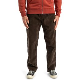 Stoffhose Quiksilver "Taxer Regular Cord", Herren, Gr. L, braun (turkish coffee), [Hauptstoff] 100% Baumwolle, Hosen