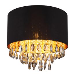 Globo Coletta Deckenleuchte Gold, Schwarz, 1-flammig