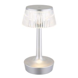 Globo Lucio Tischleuchte LED Silber, 1-flammig