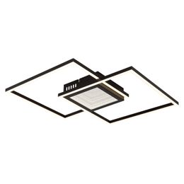 Globo Saunders Deckenleuchte LED Schwarz, 1-flammig, Fernbedienung