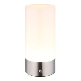 Globo Lex Tischleuchte LED Nickel-Matt, 1-flammig, Farbwechsler