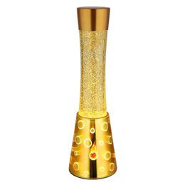 Lava-Lampe Globo Sparkle Tischleuchte LED Gold, 1-flammig