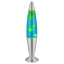 Lavalampe Globo Etna Tischleuchte LED Silber, 1-flammig