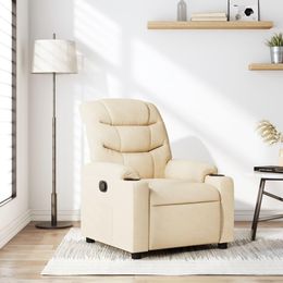 vidaXL Relaxsessel Stoff Creme