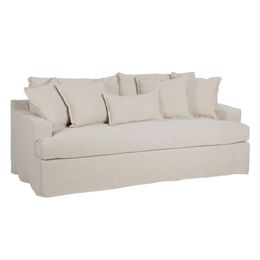 Bigbuy Home Sofa Schwarz Creme 215 x 94 x 94 cm