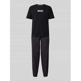 BOSS Pyjama mit Label-Print Modell 'Easy'