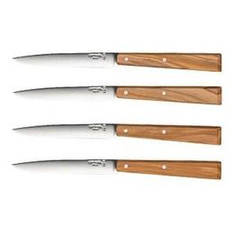 4 Opinel Kochmesser Bon Appetit silber, braun glatt