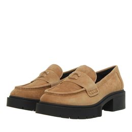 Coach Loafer - Leah Suede Loafer - Gr. 38,5 (EU) - in Braun - f&uuml;r Damen