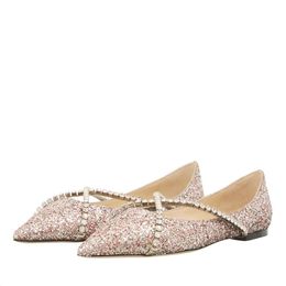 Jimmy Choo Loafer - Ballerinas Woman - Gr. 37 (EU) - in Gold - f&uuml;r Damen