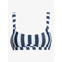 Roxy Triangel-Bikini-Top &raquo;Parallel Paradiso&laquo; Mood Indigo Big Revo Stripes S S - Cup B Cup B S Stoff: Weicher, ,...