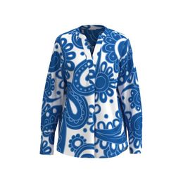Seidensticker Klassische Bluse »Schwarze Rose« Tunika Paisley blau XXL(44) XXL(44) Passform: Regular