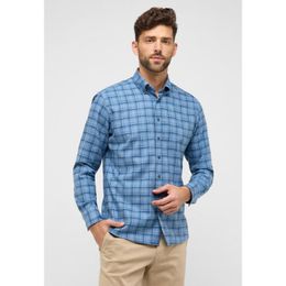 Eterna Langarmhemd »MODERN FIT« EASY IRON (bügelleicht) blassblau XL - US-Größen US-Größen XL Classic Button-Down-Kragen