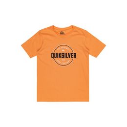Quiksilver T-Shirt »Circle Up« Tangerine 14 14 Stoff: Baumwollstoff [160 g/m2]
