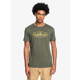 Quiksilver T-Shirt »Omni Lockup« Thyme XS XS Stoff: Leichter Baumwolljersey