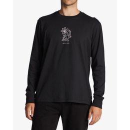 Billabong Langarmshirt &raquo;Flower Dance&laquo; Washed Black XL XL Stoff: Baumwolle [160 g/m2]