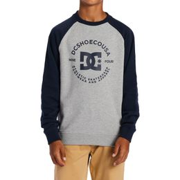 DC Shoes Sweatshirt &raquo;DC Star Pilot&laquo; Heather Grey/Navy Blazer 10(140-148cm) 10(140-148cm) Material: Mittelschweres French Terry aus...