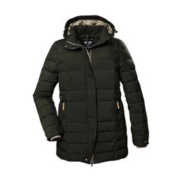 STOY Steppjacke »STW 6 WMN QLTD JCKT« Wasserabweisender, winddichter Parka mit abnehmbarer Kapuze. olivgrün 56 56 Damen Parka mit abzippbarer Kapuze