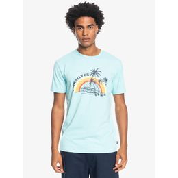 Quiksilver T-Shirt »Sunset Reflections« Angie Blue M M Stoff: Baumwoll-Jersey-Stoff [160 g/m2]