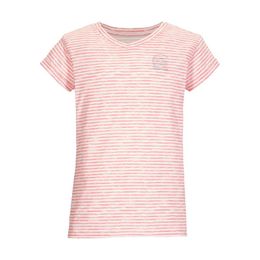 Killtec T-Shirt »KOS 304 GRLS TSHRT« Sommerliches Mädchen-T-Shirt, weicher Stoff koralle 152 152 Mädchen T-Shirt mit V-Halsausschnitt