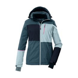Killtec Skijacke »KSW 437 WMN SKI JCKT« Damen Skijacke: wasserdicht, atmungsaktiv, innen Fleece hellpetrol 42 42 Damen Skijacke mit Kapuze und...