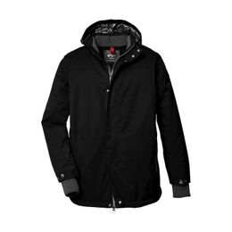 STOY Outdoorjacke »STW 18 MN JCKT« Wasserdichte, atmungsaktive -Jacke mit abnehmbarer Kapuze schwarz 3XL 3XL Herren Funktionsjacke mit abzippbarer,...