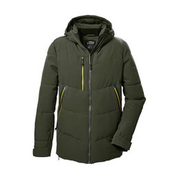 Killtec Steppjacke »KOW 1 MN QLTD JCKT« Wasser- und windabweisende Funktionsjacke, Kapuze, recyceltes Material moosgrün L L Herren Funktionsjacke...