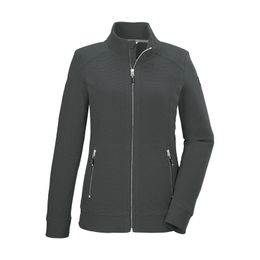 Killtec Fleecejacke »KOS 100 WMN FLC JCKT« Gestreifte Damen-Fleecejacke mit Zipper-Taschen und Kinnschutz dunkelgrün 36 36 Gestreifte Damen...