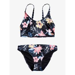 Roxy Triangel-Bikini &raquo;Flowers Addict&laquo; Anthracite S Rg Tropical Breez 16(165-172cm) - Cup B Cup B 16(165-172cm) Stoff: Weicher, ,...