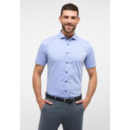 Eterna Kurzarmhemd &raquo;SLIM FIT&laquo; NON IRON (b&uuml;gelfrei) blau 43 - Normalgr&ouml;&szlig;en Normalgr&ouml;&szlig;en 43 Passform laut Hersteller: Slim Fit