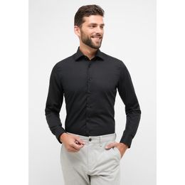 Eterna Damen Langarmhemd &raquo;SLIM FIT&laquo; NON IRON (b&uuml;gelfrei) schwarz 44, Normalgr&ouml;&szlig;en