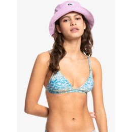 Quiksilver Bandeau-Bikini-Top »Classic All-Over Print« Heyday Peach Pink XS - Cup B Cup B XS Stoff: Mischgewebe aus recyceltem Nylon und...