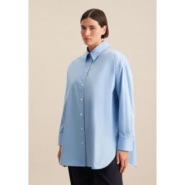 Seidensticker Longbluse &raquo;Schwarze Rose&laquo; Langarm Kragen Uni hellblau 4XL48 4XL48 Passform: Oversized