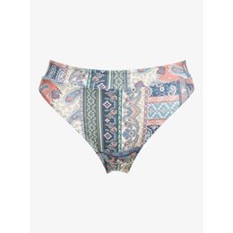 Quiksilver Bikini-Hose »Classic Band« Paisley Patchwork Faded Denim S - US-Größen US-Größen S Stoff: Matter Renew-Cult-Jersey