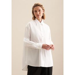 Seidensticker Longbluse »Schwarze Rose« Langarm Kragen Uni weiß 3XL (46) 3XL (46) Passform: Oversized