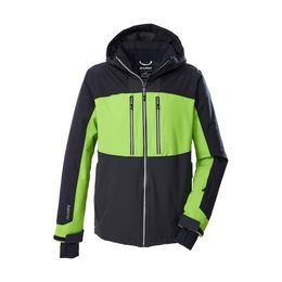 Killtec Skijacke »KSW 465 MN SKI JCKT« Wind- u wasserdicht, atmungsaktiv, Fleece anthrazit S S Herren Skijacke mit abzippbarer Kapuze und Schneefang