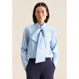 Seidensticker Schluppenbluse &raquo;Schwarze Rose&laquo; Langarm Kragen Streifen hellblau 4XL (48) 4XL (48) Passform: Regular