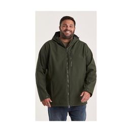 STOY Softshelljacke &raquo;STW 17 MN SFTSHLL JCKT&laquo; Wasserabweisende, atmungsaktive Softshelljacke mit abnehmbarer Kapuze olivgr&uuml;n 5XL 5XL Herren...