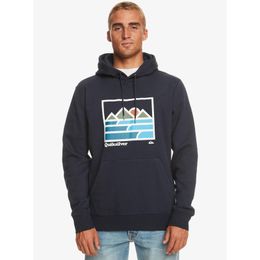Quiksilver Kapuzensweatshirt »Landscape Lines« Navy Blazer XXL XXL Umweltfreundliches Material: Mischgewebe...
