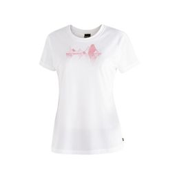 Maier Sports T-Shirt &raquo;Tilia Pique W&laquo; Damen Funktionsshirt, Freizeitshirt mit Aufdruck wei&szlig; 42 42 Ansprechende Pique-Struktur und modischer Frontprint