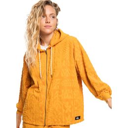 Quiksilver Kapuzensweatjacke &raquo;Nomad&laquo; Sunflower XS XS Stoff: Jacquard-Handtuchstoff aus...
