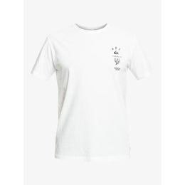 Quiksilver T-Shirt &raquo;x Stranger Things Demo Hunters&laquo; White L L Material: Jersey-Stoff aus reiner...