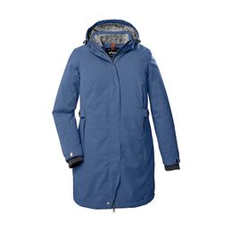 STOY Parka »STW 11 WMN PRK« Wasserdichter, atmungsaktiver Damenparka mit abnehmbarer Kapuze blau 56 56 Damen Funktionsparka mit abzippbarer Kapuze