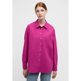 Eterna Hemdbluse &raquo;OVERSIZE FIT&laquo; EASY IRON (b&uuml;gelleicht) pflaume 48 48 Hemd-Kragen