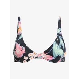 Roxy Bügel-Bikini-Top »Printed Beach Classics« Anthracite Paradise Found S S - Cup B Cup B S Material: Weicher, ,...