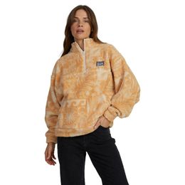 Roxy Fleecepullover »Jive Talking« Tapioca Totally Iconic M M Material: Bedruckter Sherpa-Stoff aus...